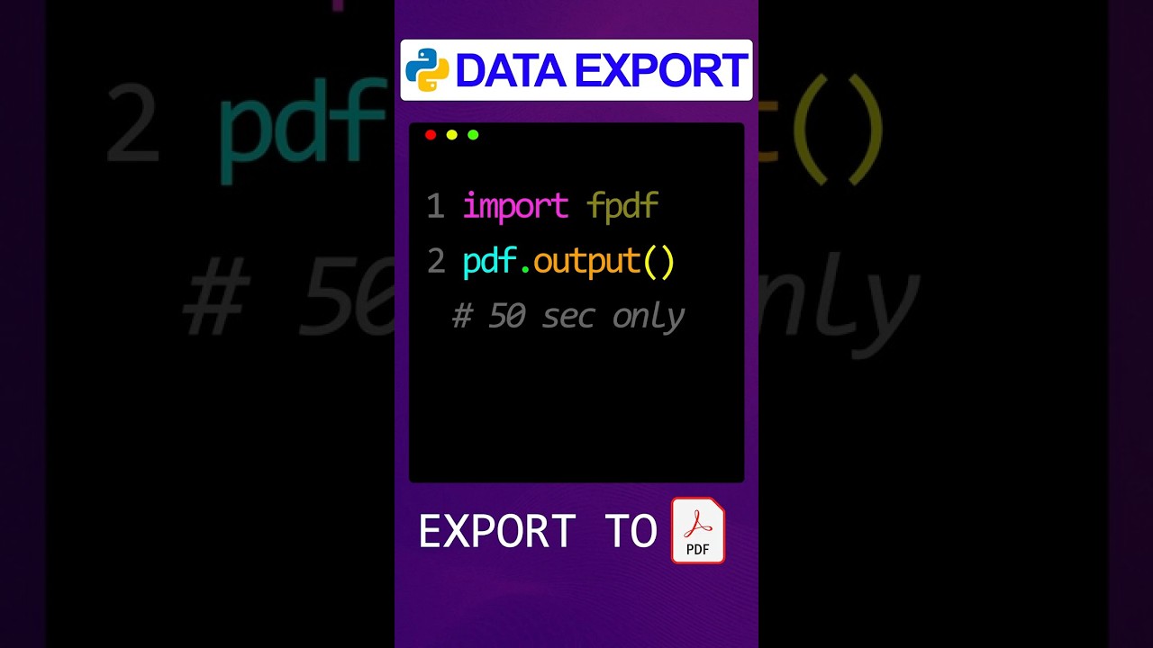 Create PDF Files Easily with Python! | Python Tutorial