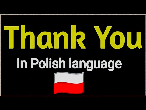 How to say "Thank you" in polish language.