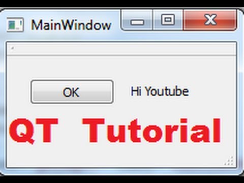 Learn QT C GUI Tutorial 2 Create First Qt Program - Mind Luster