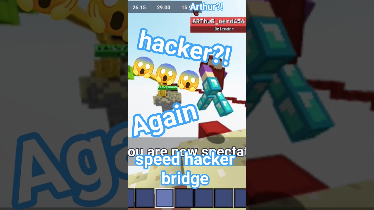 Athur is hacker?!in bloxd io bedwars#bloxdio #bloxd #minecraft #bedwars #hypixel #arthur