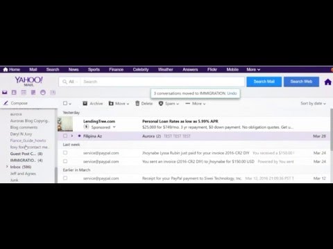 HOW TO CREATE/DELETE FOLDERs IN YAHOO MAIL on DESKTOP