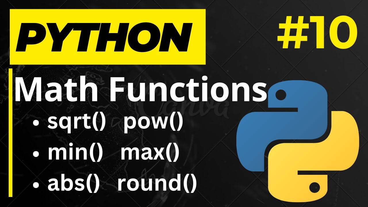 Math Functions in Python - Learn Python Series 10
