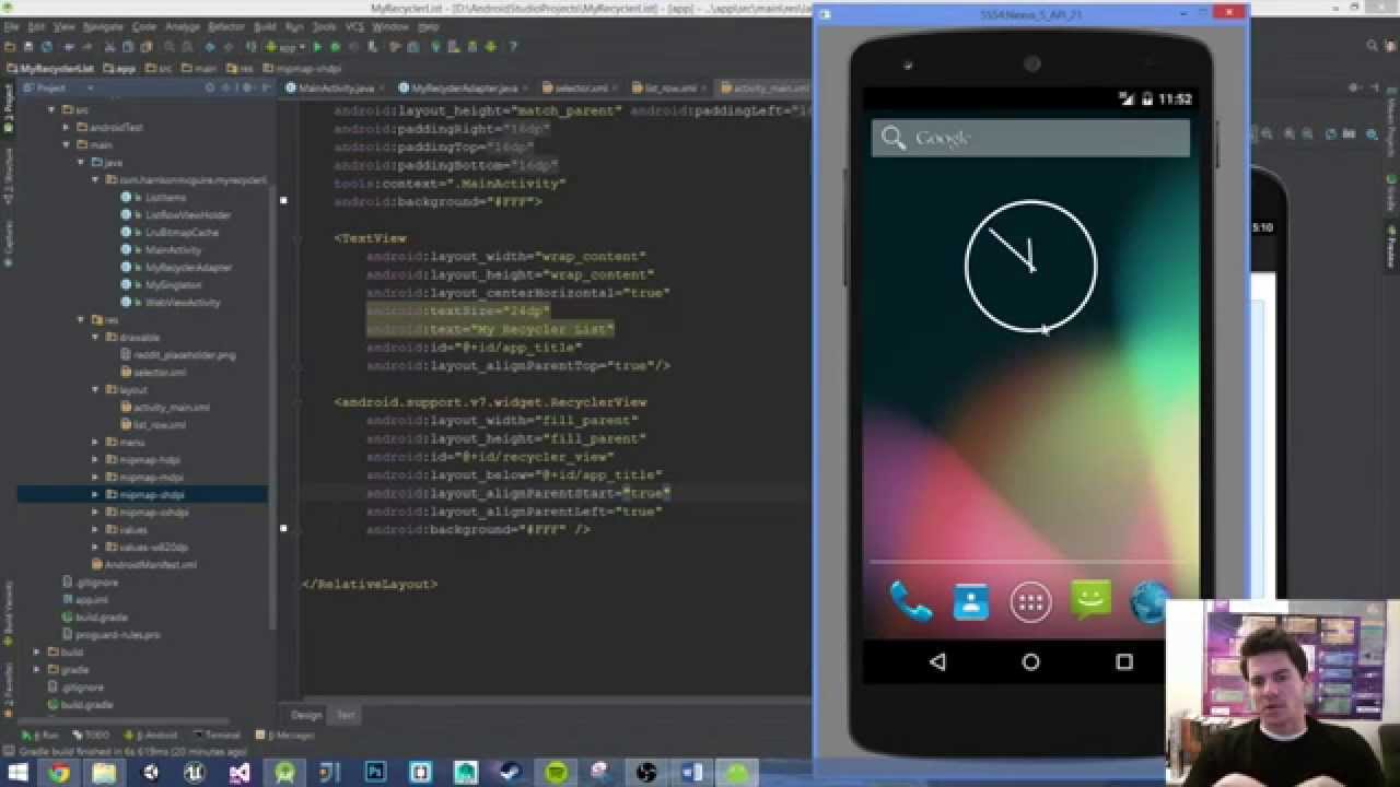 Episode 10: Android RecyclerView Tutorial