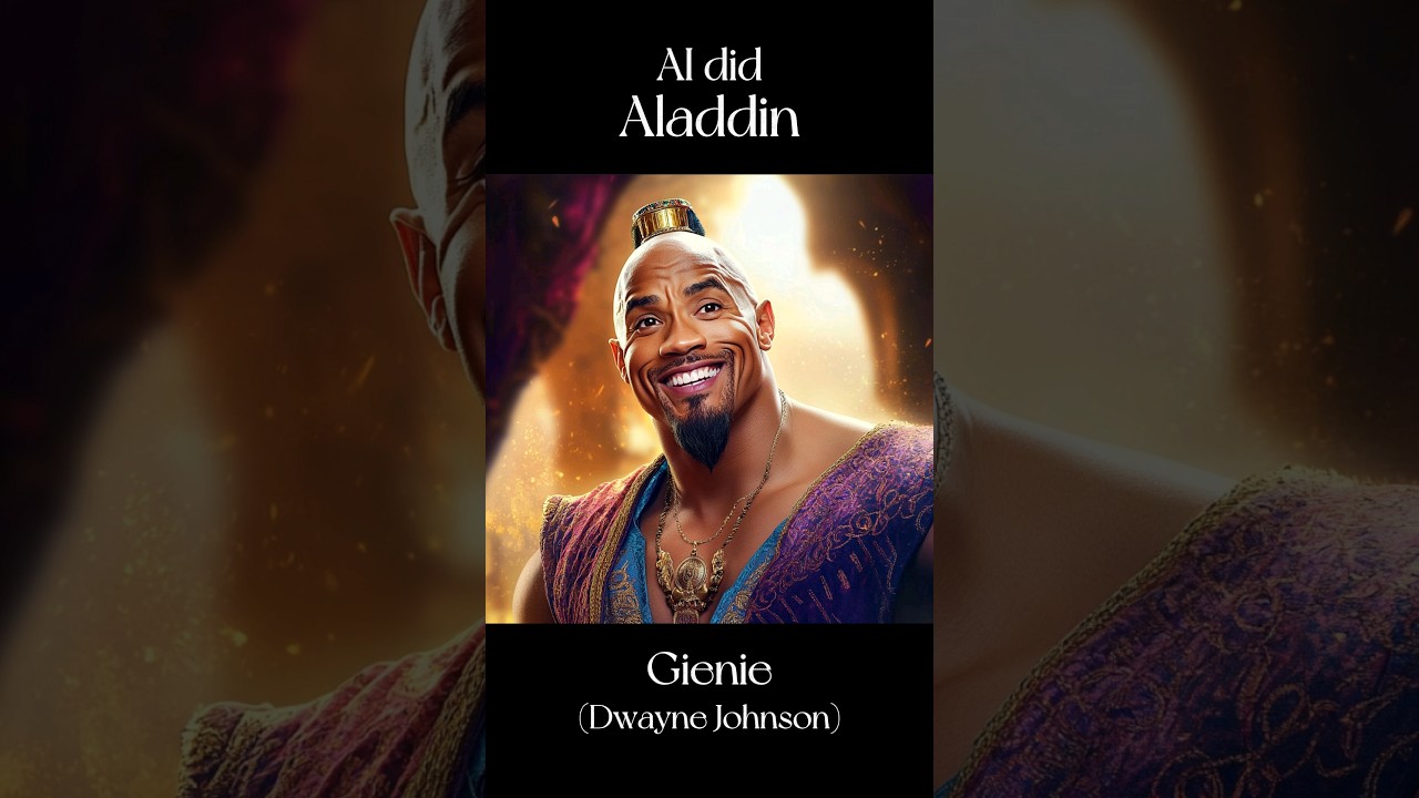 AI did... Genie Changed...  #aladdin #disney