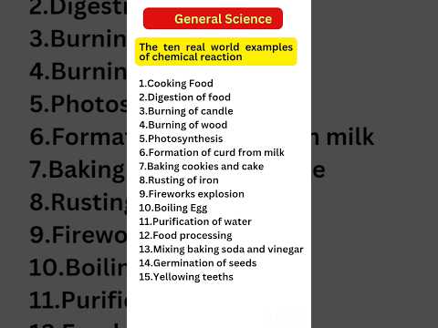 The 10 real world example of chemical change |10 Examples of Chemical Change