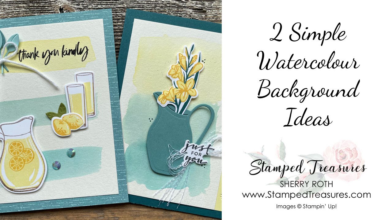2 Simple Watercolour Background Ideas