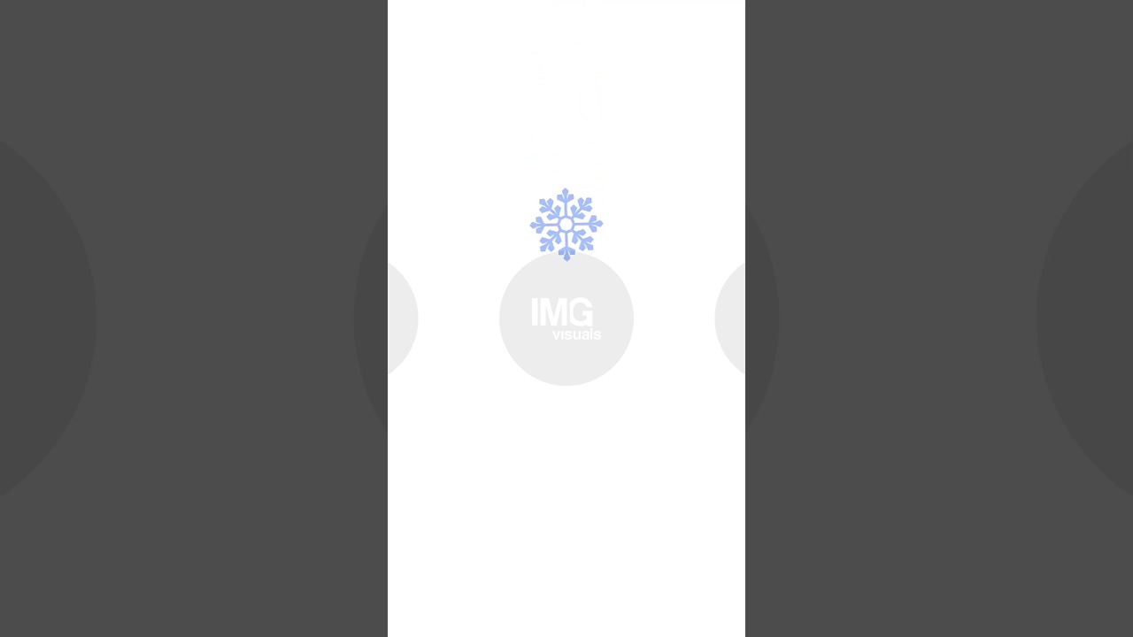 Single blue snowflake falling on white background 2D cartoon object vertical animation