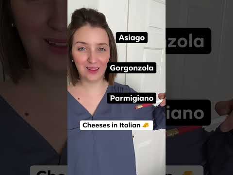 Cheeses in Italian #shorts