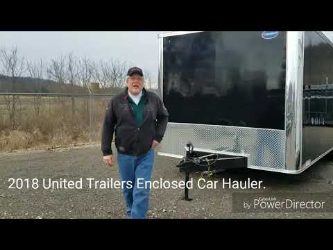 2018 United Trailers Enclosed Car Hauler