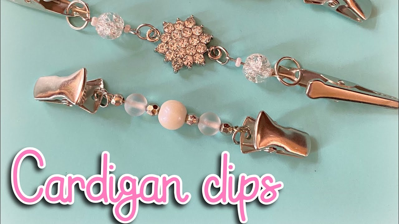 DIY cardigan clips ~ great handmade gift idea!