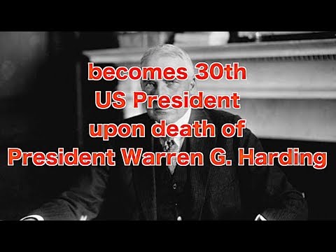 This Day In History August 3, 1923, Calvin Coolidge becomes president