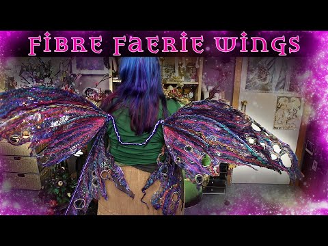 Fibre Art Fairy Wings - Organza Fairy Wings - DIY Costume Wings