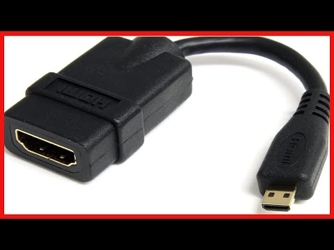 StarTech.com Micro HDMI to HDMI Adapter - 4K 30Hz Video - Durable High Speed Micro HDMI Type-D