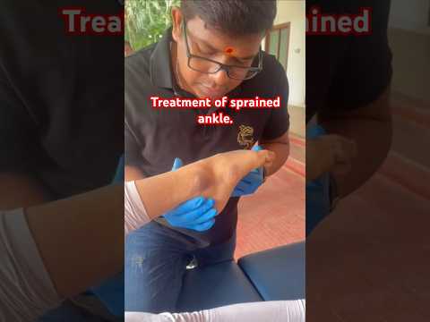 Chiropractic Treatment of sprained ankle. #drrajneeshkant #worldfamouschiropractor