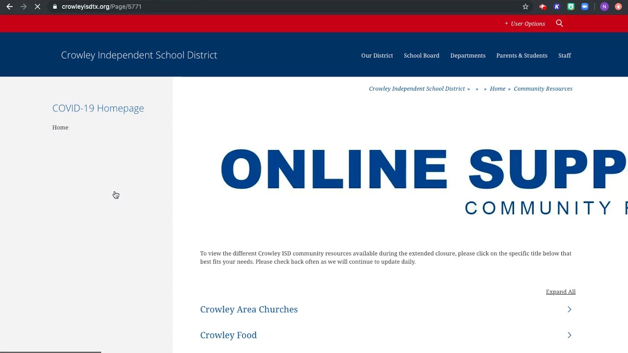 Online Support Center (Parents and Students)