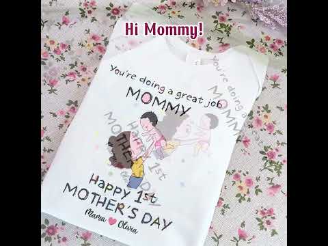 Mother's Day Gifts - Custom Baby Onesies - You're doing a great job mommy Happy 1st Mother's Day