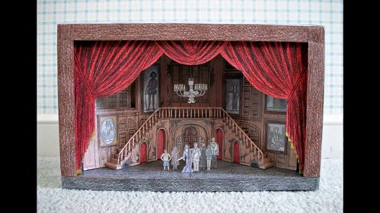 Paper Model of The Addams Family Musical (Broadway Scenic Design)