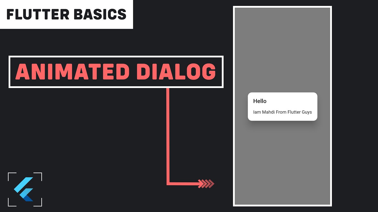 Flutter Tutorial - Animated Dialog in Flutter