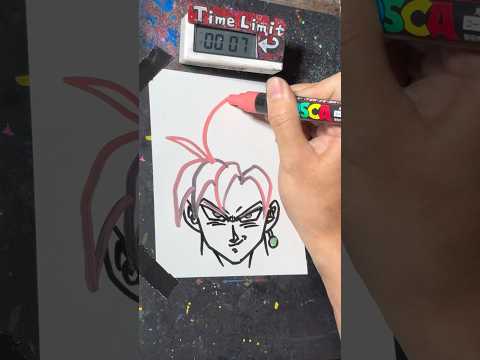 【ASMR】Drawing Goku Black in 40 Sec