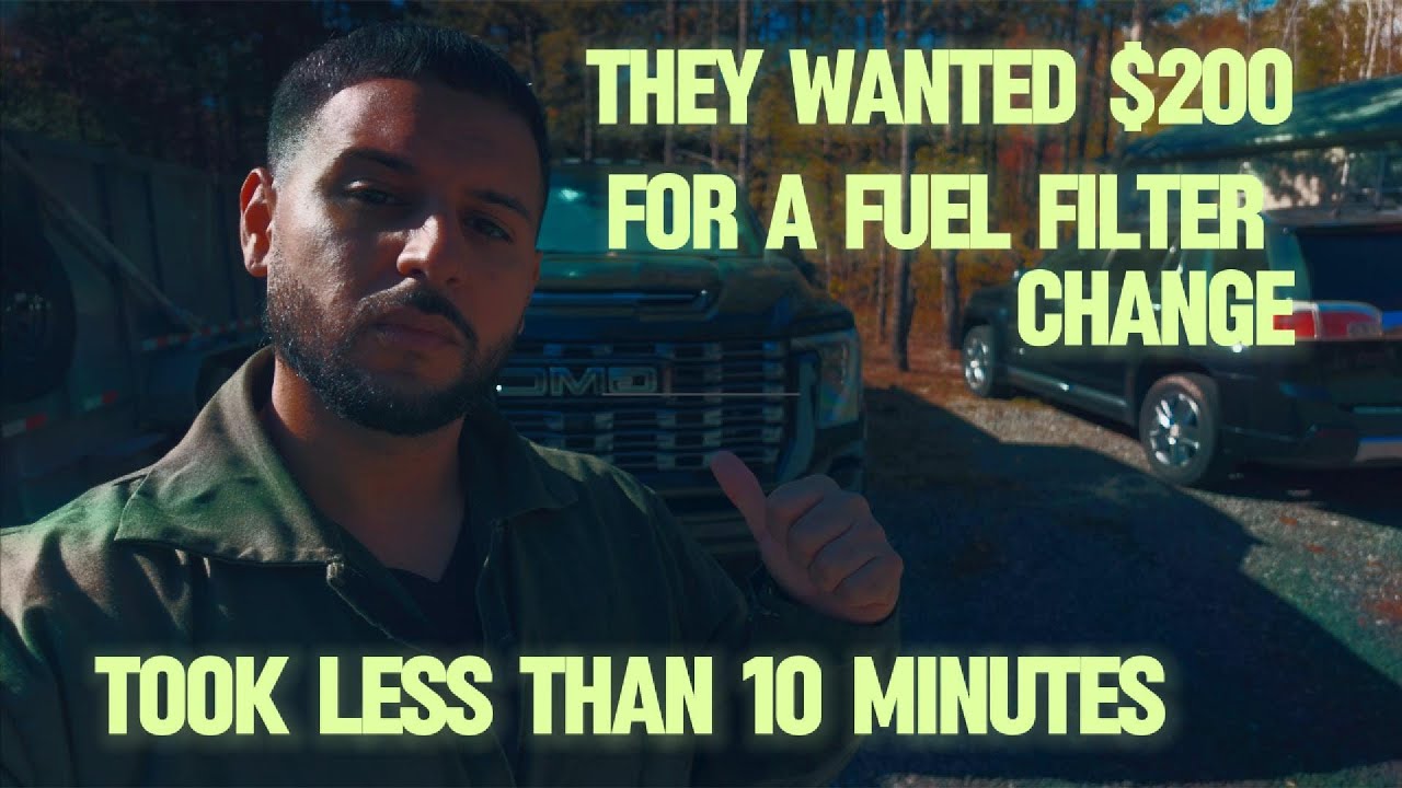 2025 DURAMAX DIESEL FUEL FILTER CHANGE, HOW TO