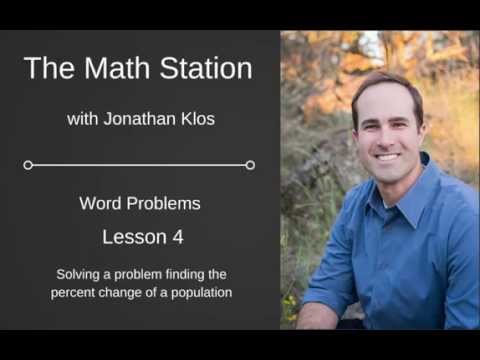 Word Problems Lesson 4 Population Percent Change