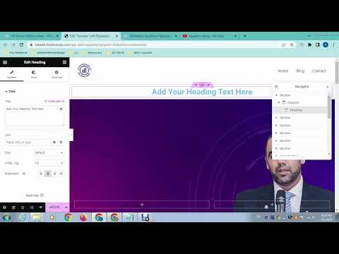How to add a video background in elementor wordpress website