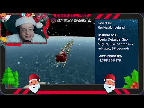AML Santa Tracking - 2023 NORAD Santa Tracker Timelapse