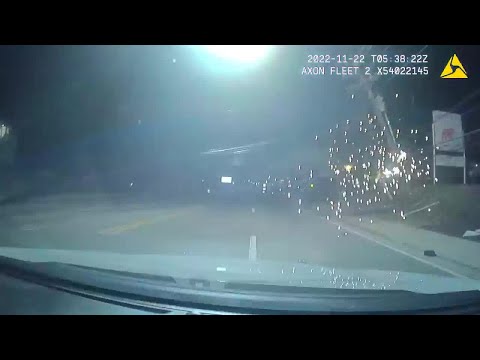 Tractor-trailer drives through downed power lines in Cookeville