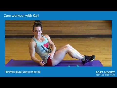 Core workout with Kari