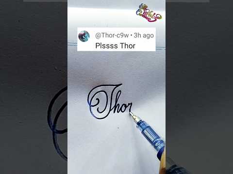 stylish name | Thor | sk cursive art | how to make a stylish name | stylish signature