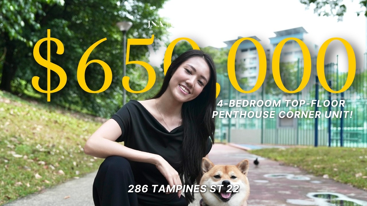 Tampines’ CHEAPEST Top-Floor Penthouse! 1,109 sqft Corner Unit with Private Recess Area