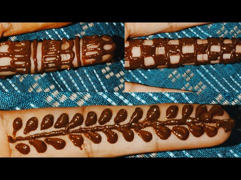 Different types of Finger mehandi design| Henna Designs for finger | Simple design haathon ke liye |