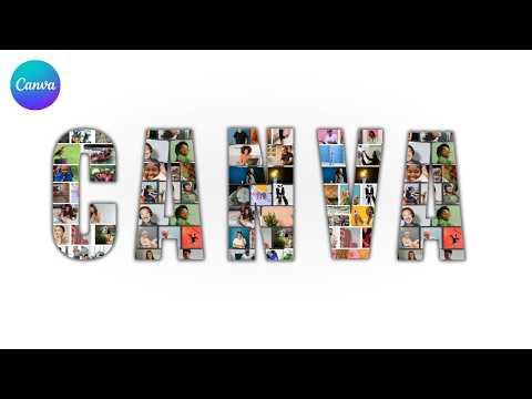 Create Letter Photo Collages in Canva | Multiple Frames in Letters Tutorial