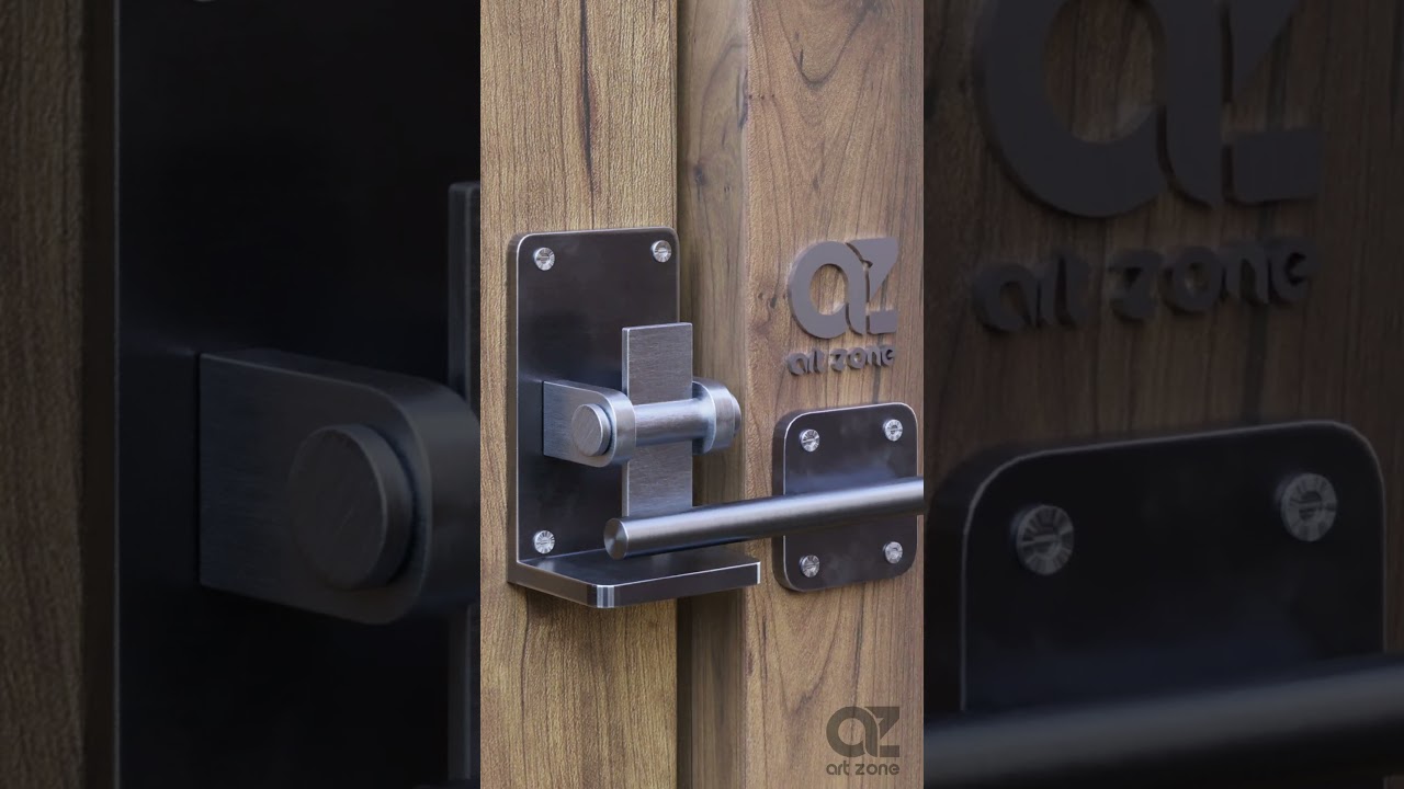 Best simple automatic sliding gate latch #design_idea
