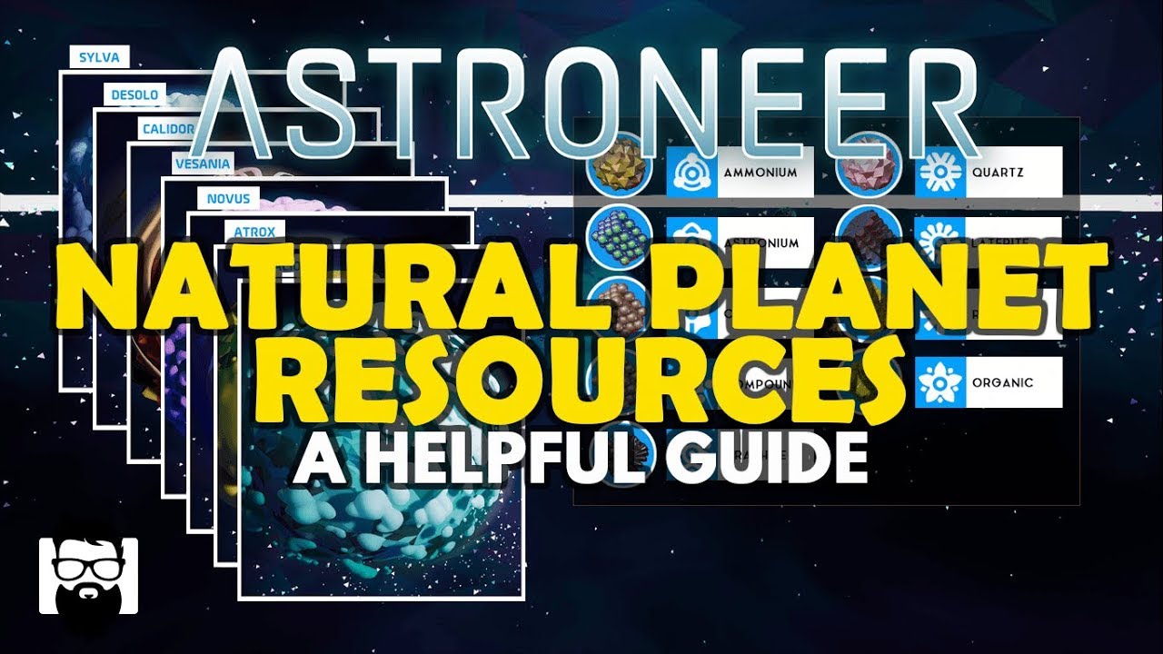 Astroneer - 1.0 - NATURAL PLANET RESOURCES - A HELPFUL GUIDE