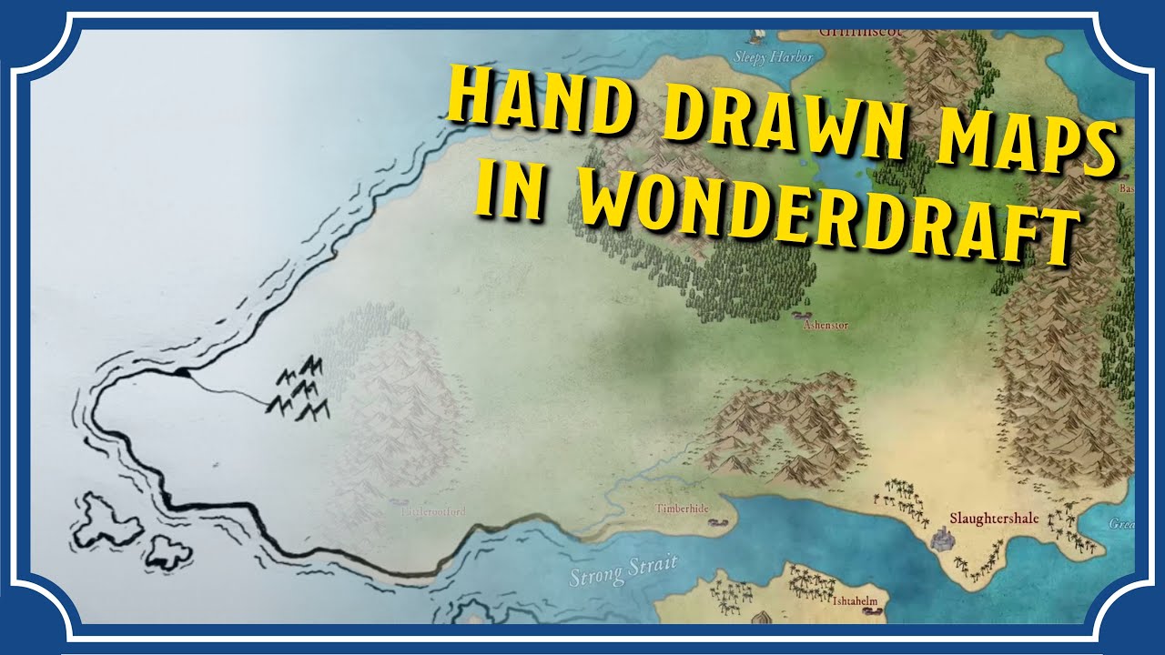 Transferring Hand Drawn Maps into Wonderdraft | Wonderdraft Tutorial