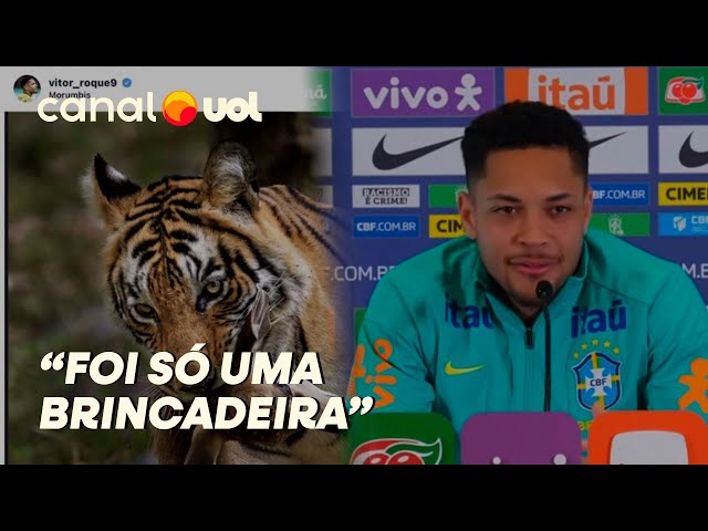 Vitor Roque nega homofobia em postagem: 'Só uma brincadeira'