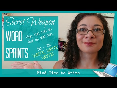 FIND TIME TO WRITE || personal word sprints - or how to write as many words down as you can!