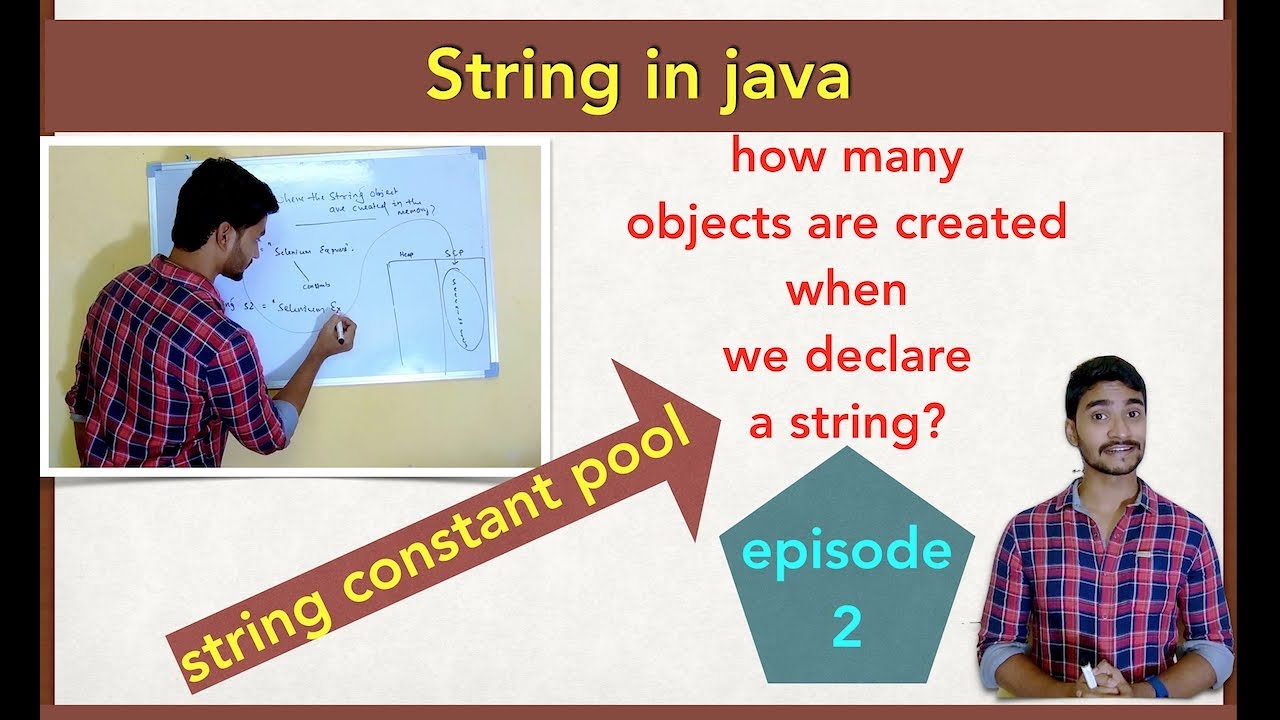 Understanding string object creation in java  || introducing string constant pool || string class