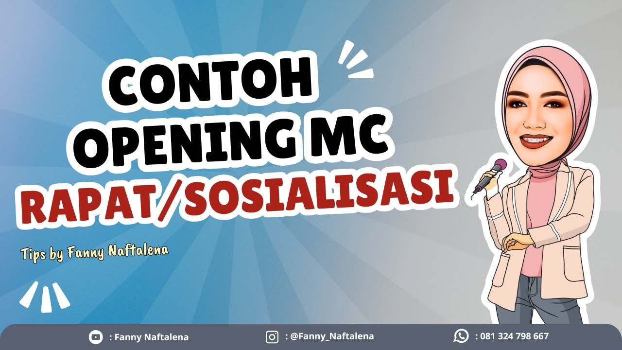 Contoh MC Formal Opening Sosialisasi Script Pembawa Acara Rapat Contoh Menjadi MC Untuk Pemula