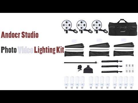 Andoer Studio Photo Video Lighting Kit