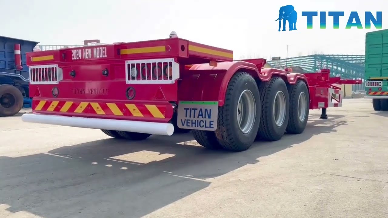 Video of 2024 New Tri Axle Container Chassis