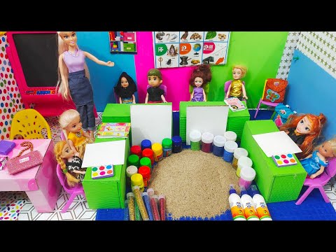 School project class sand competition😃/Barbie show tamil