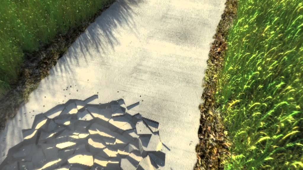 Audio / Thinking Particles ground collapse Shake Camera