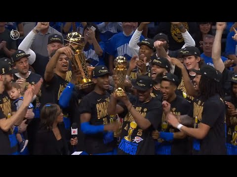OKC Thunder FULL Championship Trophy Presentation - SGA Finals MVP
