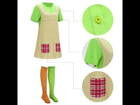Vikidoky #PippiLongstocking Cosplay Costume #fancydress #halloween2024