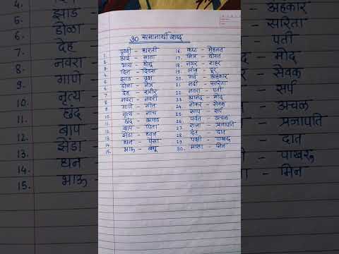 Samanarthi shabd #marathi #samanarthishabd #shorts #viral #trending #ytshorts