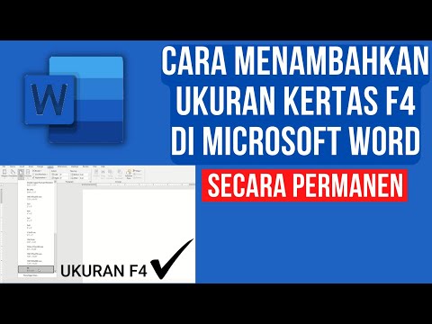 100% Berhasil!!! Cara Menambahkan Ukuran Kertas F4 di Microsoft Word Secara Permanen