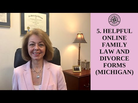 5. HELPFUL ONLINE FAMILY LAW AND DIVORCE FORMS (MICHIGAN)