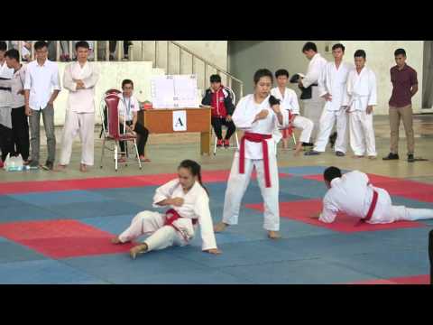 Thi Đấu Karatedo ĐH Luật (24/4) - Đồng Đội Kata Chung Kết (Heian 5Dan)